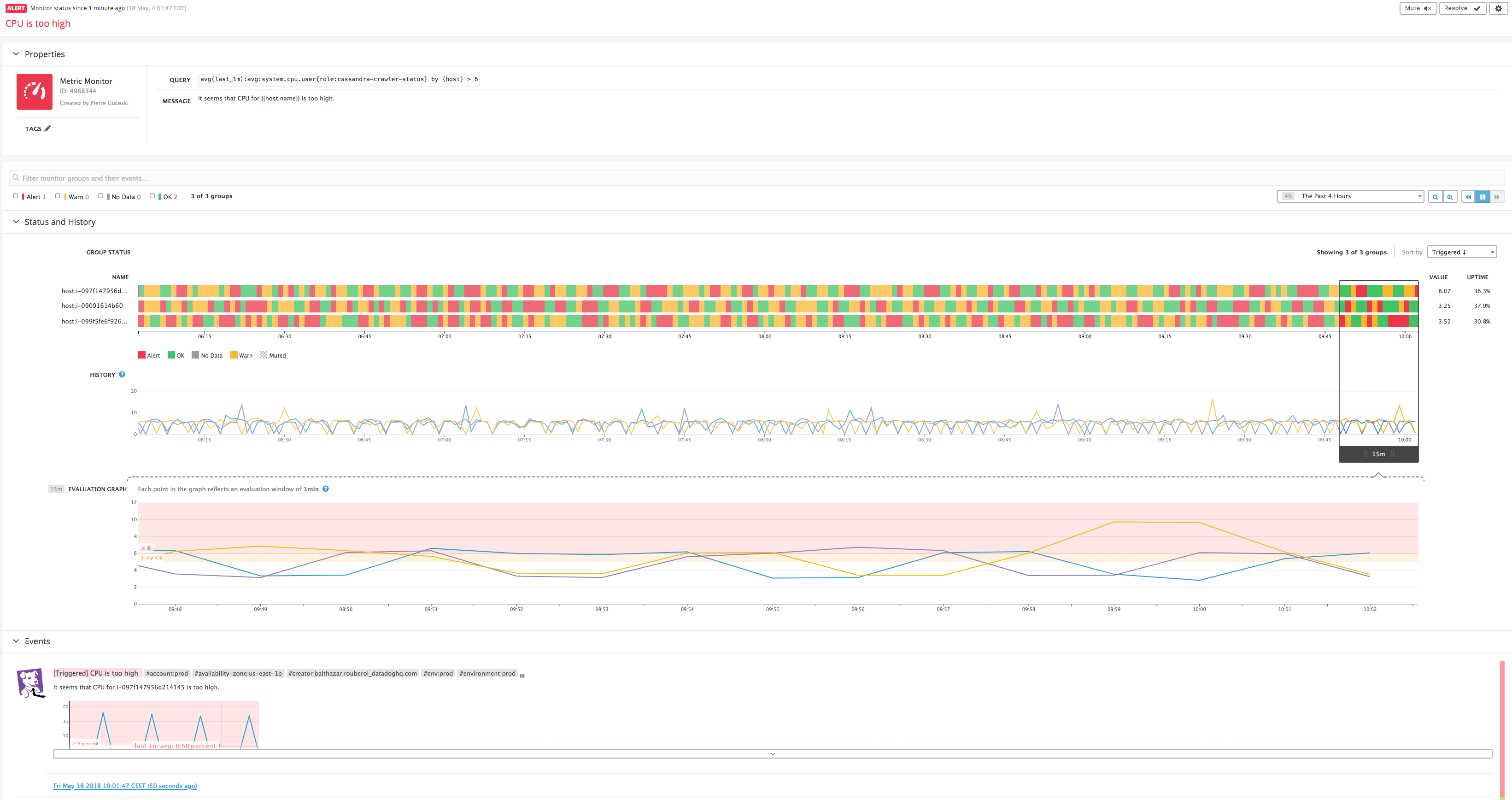 Monitor Status Monitor Status